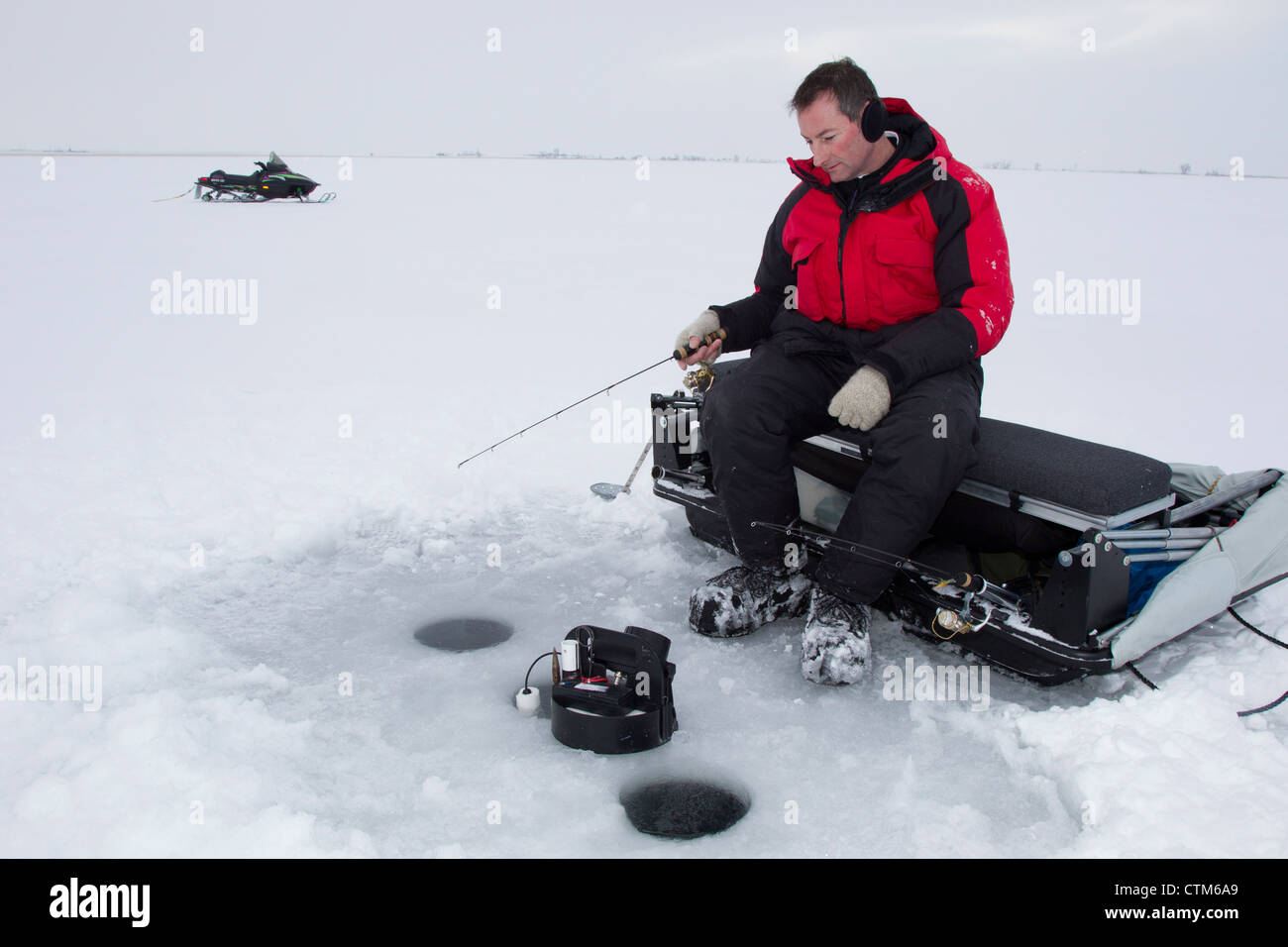 Walleye ice fishing hi-res stock photography and images - Alamy