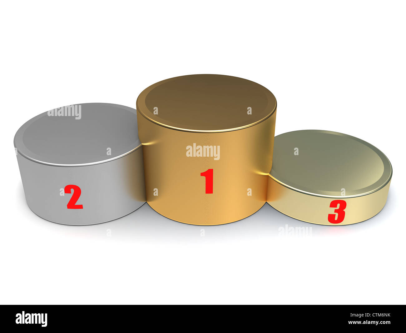 Gold winners pedestal on Cut Out Stock Images & Pictures - Alamy