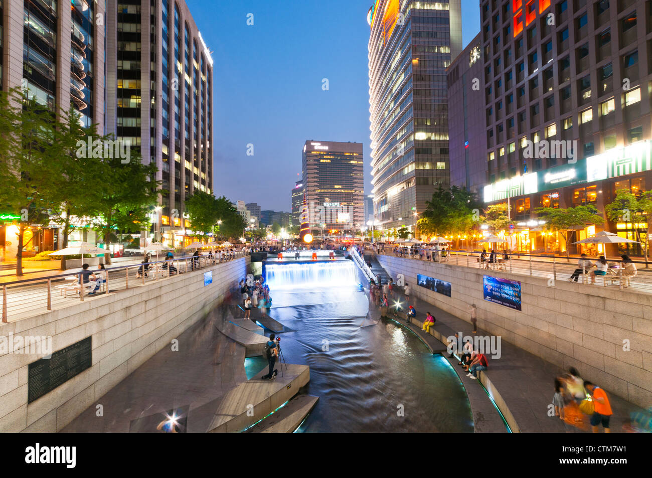 Cheonggyecheon in Seoul, Korea Stock Photo - Alamy
