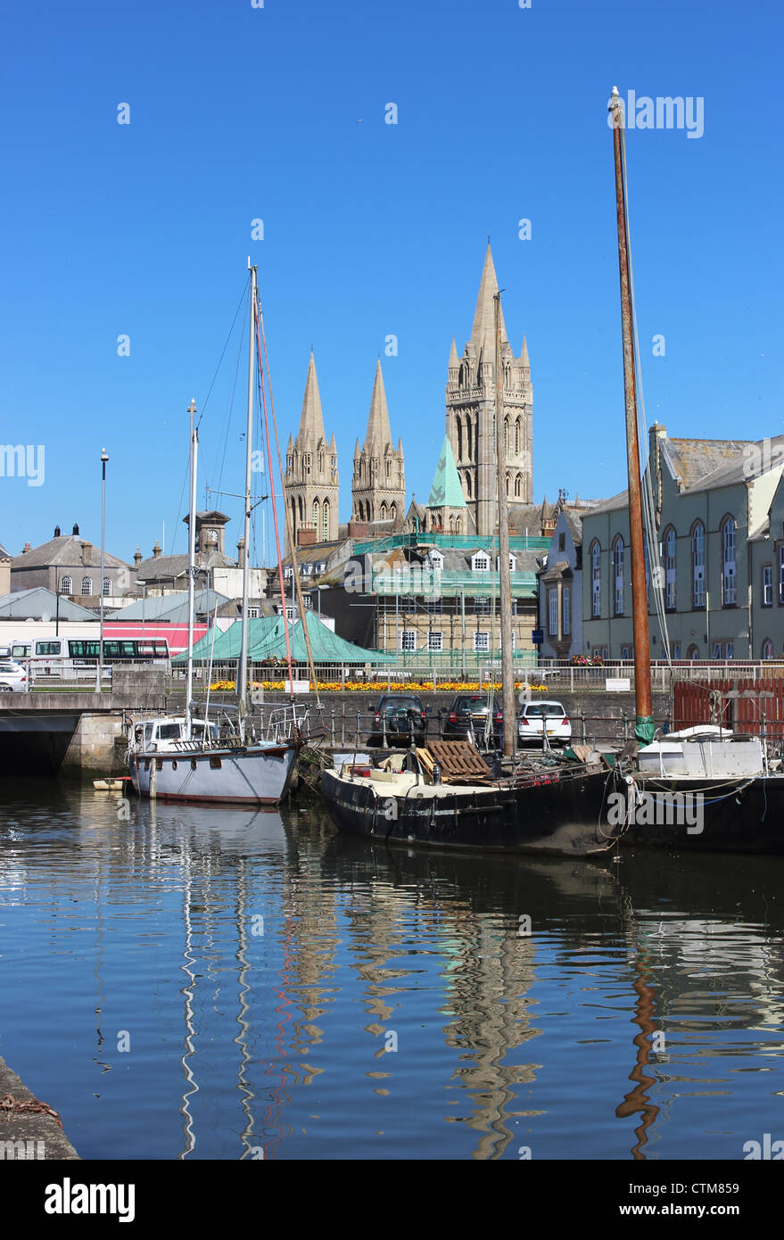 Truro Cathedral from Truro River Stock Photo - Alamy
