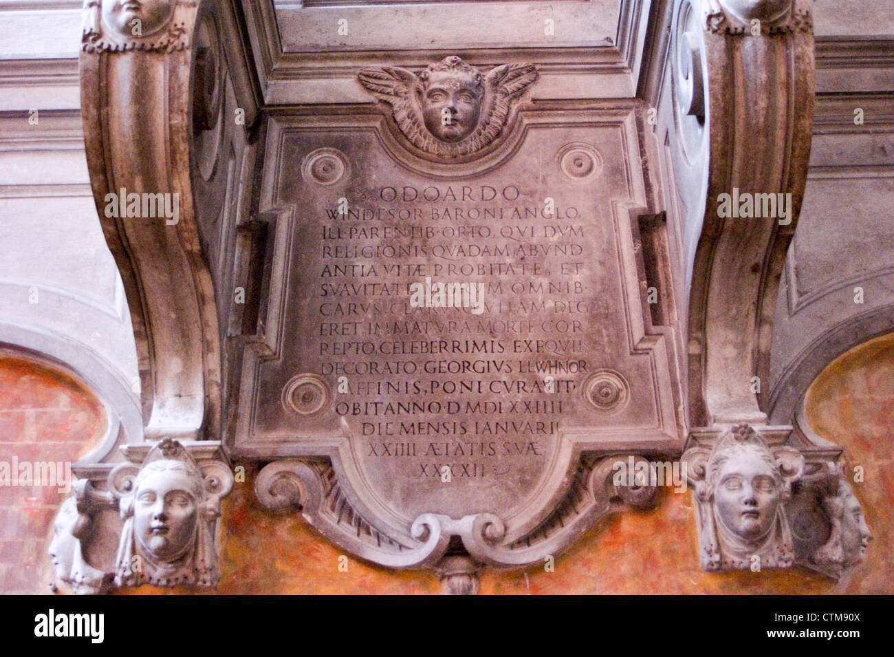 Venice, Italy- tomb of Edward, third Baron Windsor, (1532-1574 ...