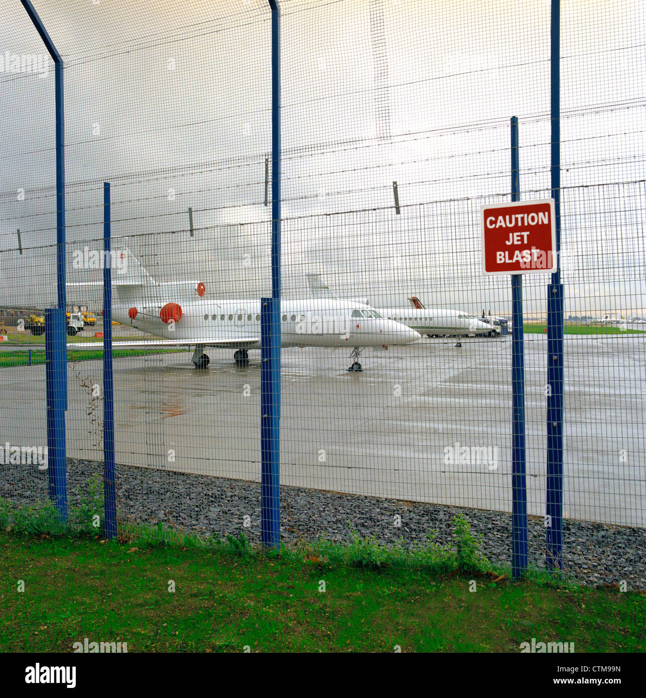 Runway extension on London City Airport Stock Photo - Alamy