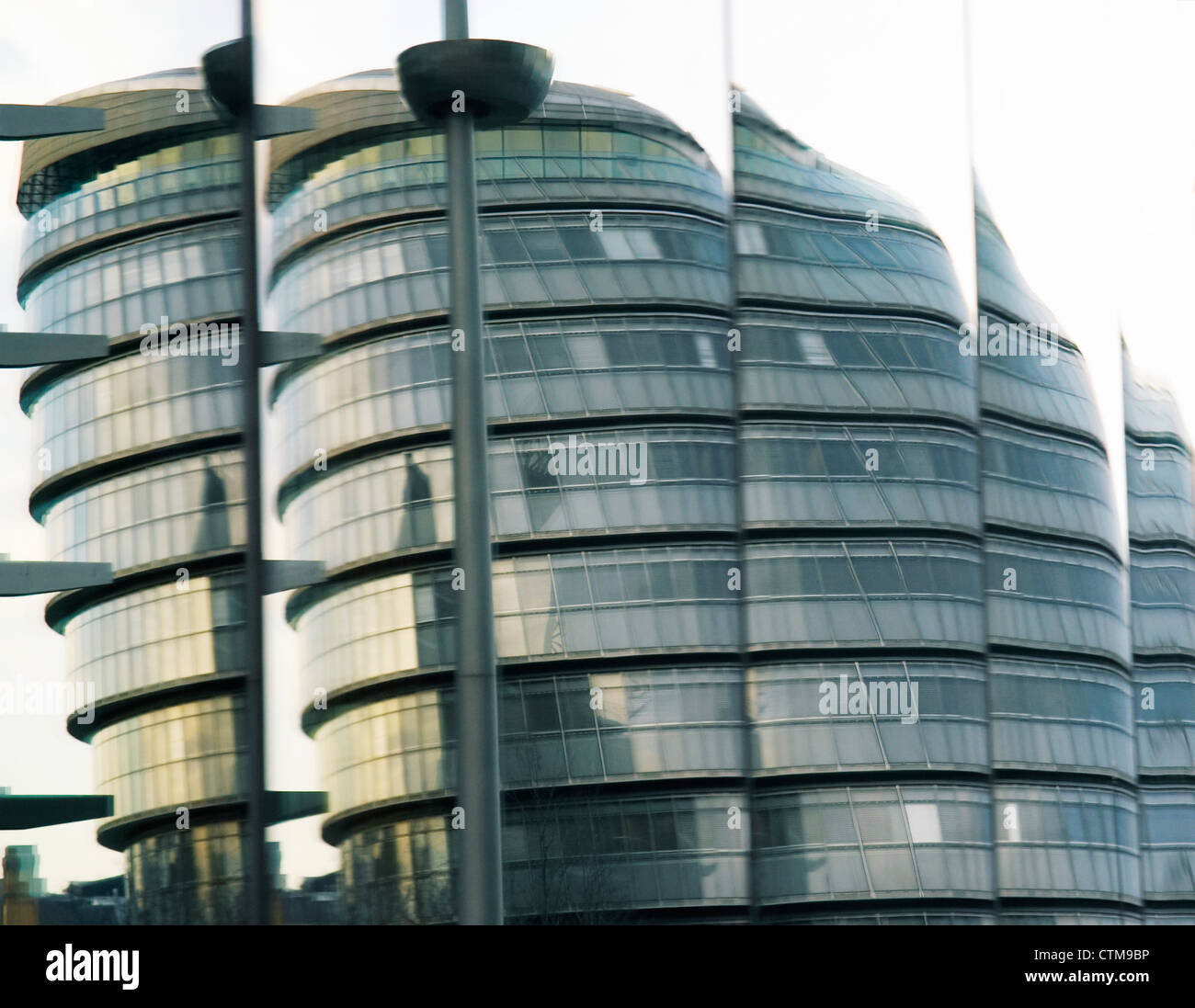 Abstract view of the Greater London Authority GLA Building, Southwark ...