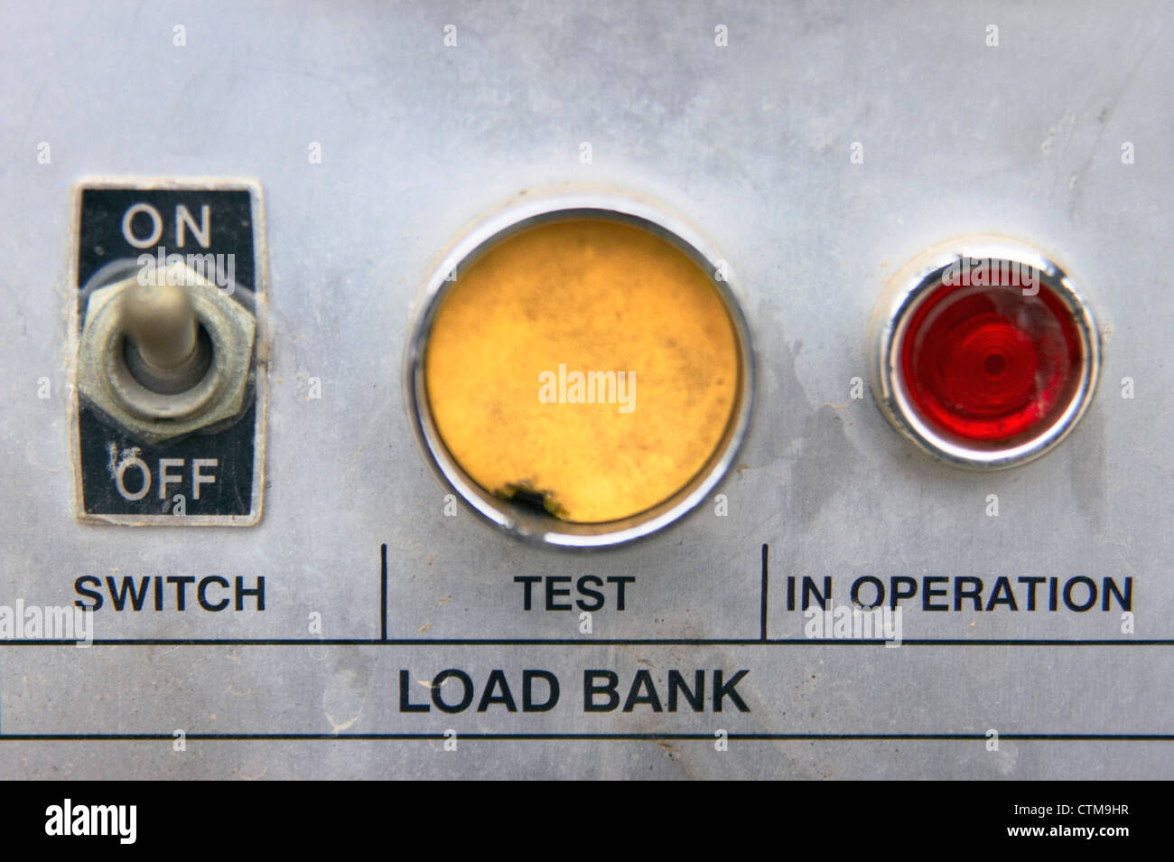 Plant control panel, close up Stock Photo - Alamy