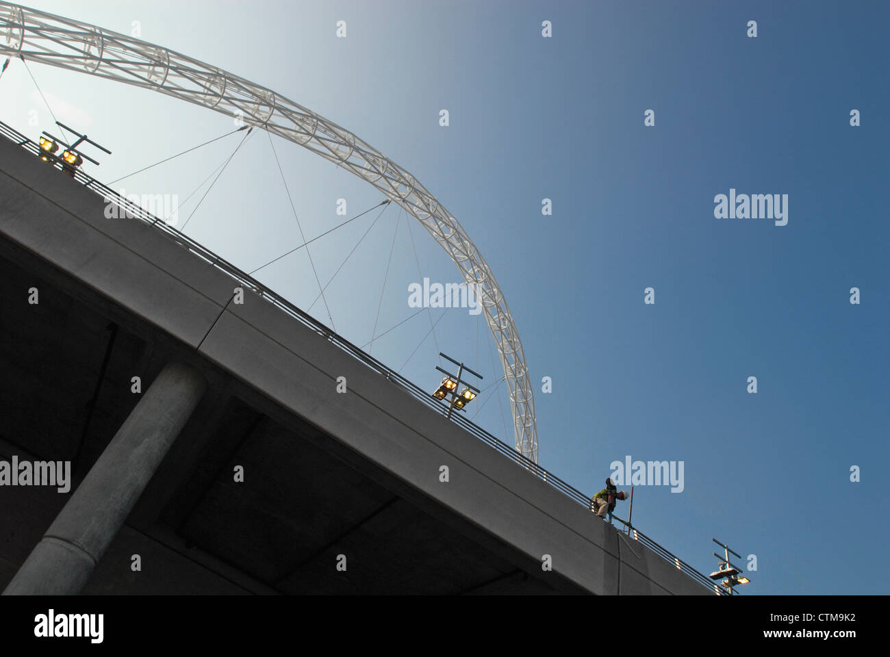 Wembley Stadium, London, UK. The Wembley Stadium lattice arch is the ...