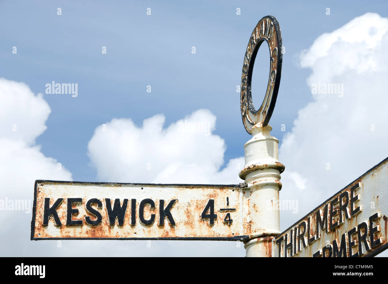 Old english road signs hi-res stock photography and images - Alamy