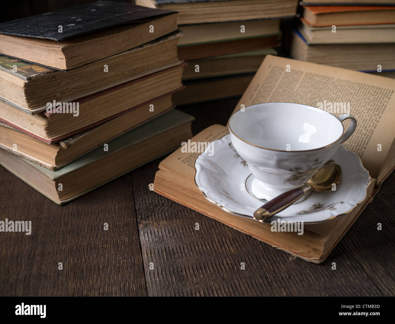 Old attic books hi-res stock photography and images - Alamy