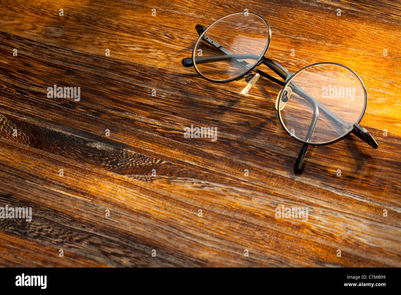 Glasses on table Stock Photo - Alamy