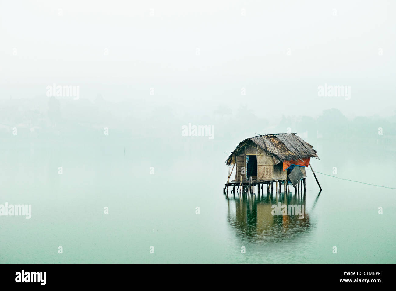 A desolate house out on the West Lake, a large freshwater lake in Hanoi ...