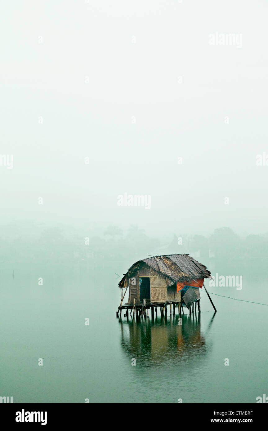 A desolate house out on the West Lake, a large freshwater lake in Hanoi ...