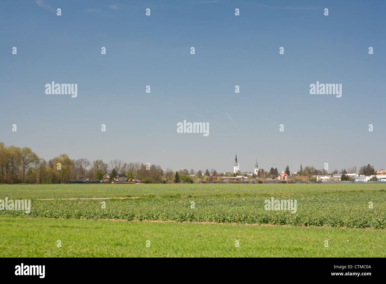 A view of the town of Litovel and its natural surroundings (Olomouc ...