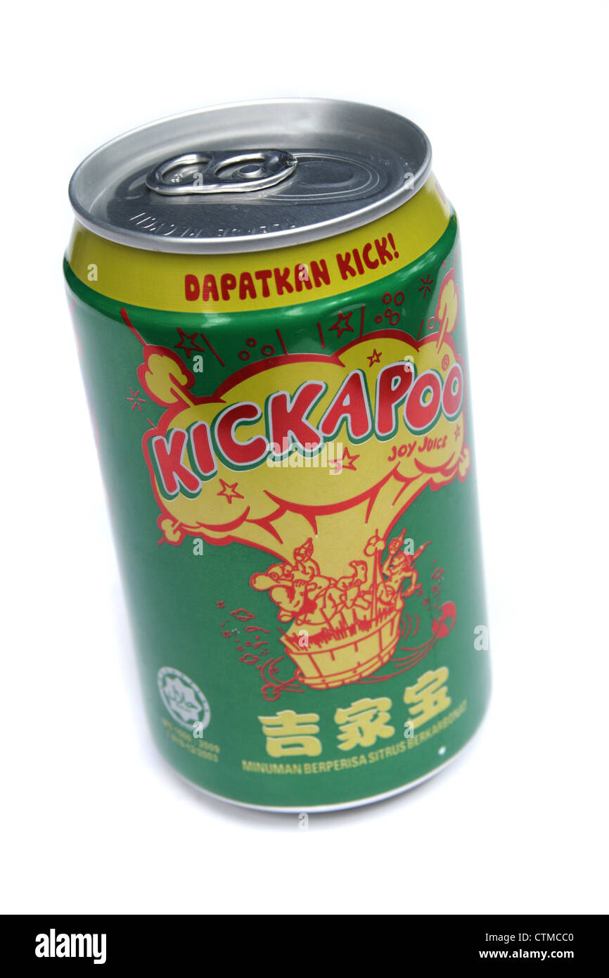 Malaysian drink Kickapoo Can Stock Photo - Alamy