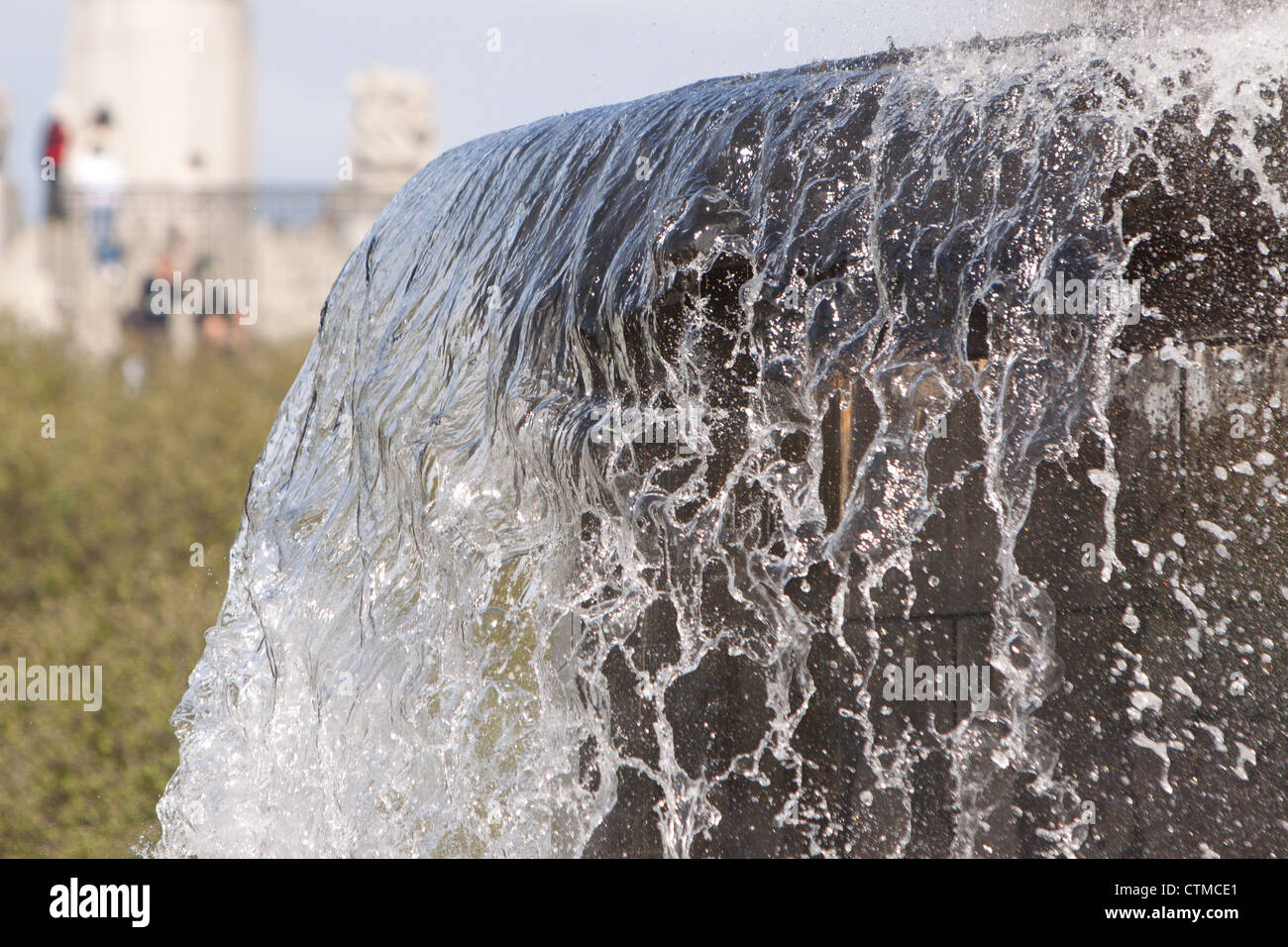 water falling fountain Stock Photo - Alamy