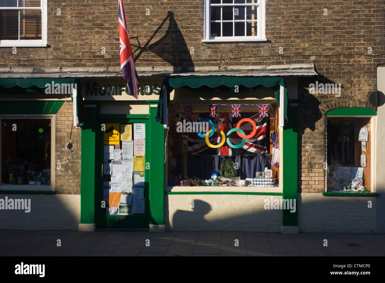 Misuse of the Olympic ring brand in a shop window at the Suffolk ...