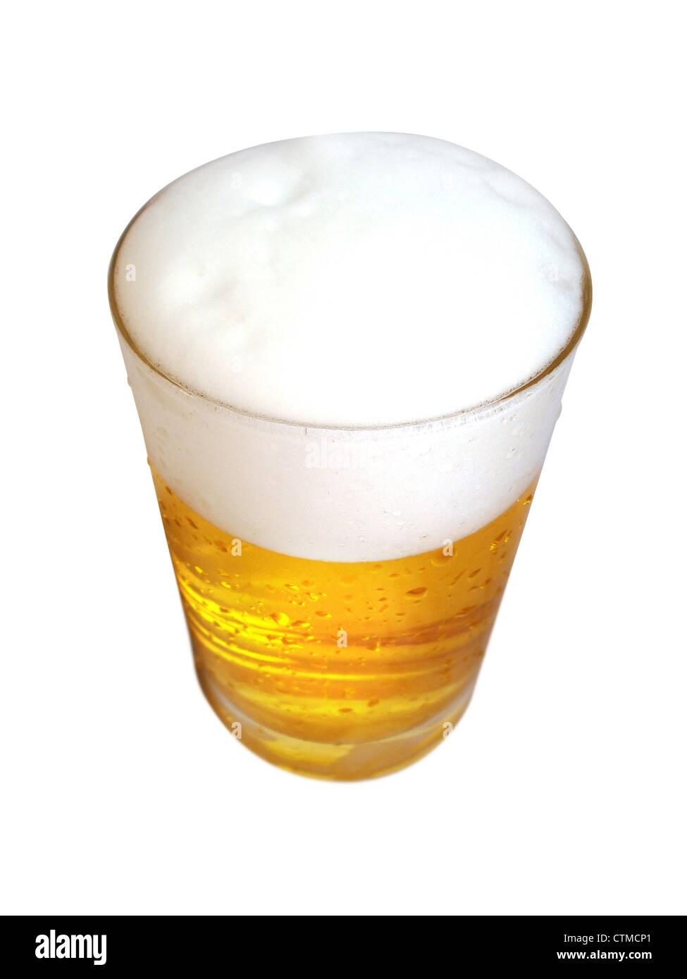 Pouring beer drink glass Cut Out Stock Images & Pictures - Alamy