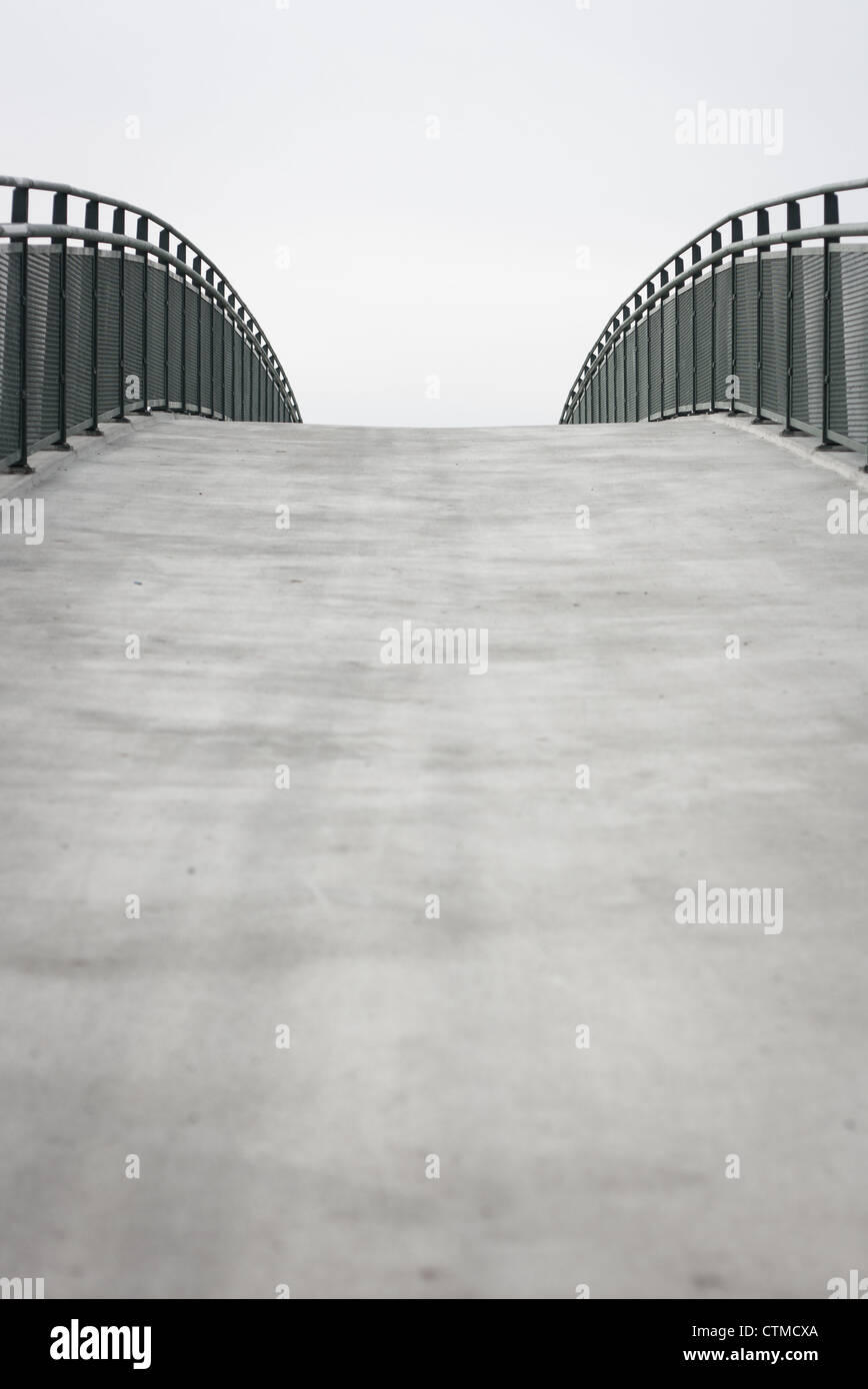 Empty bridge/walkway background with copy space Stock Photo - Alamy