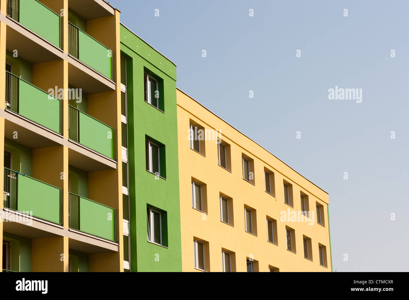 Residential background - dormitory on a lovely summer day Stock Photo ...