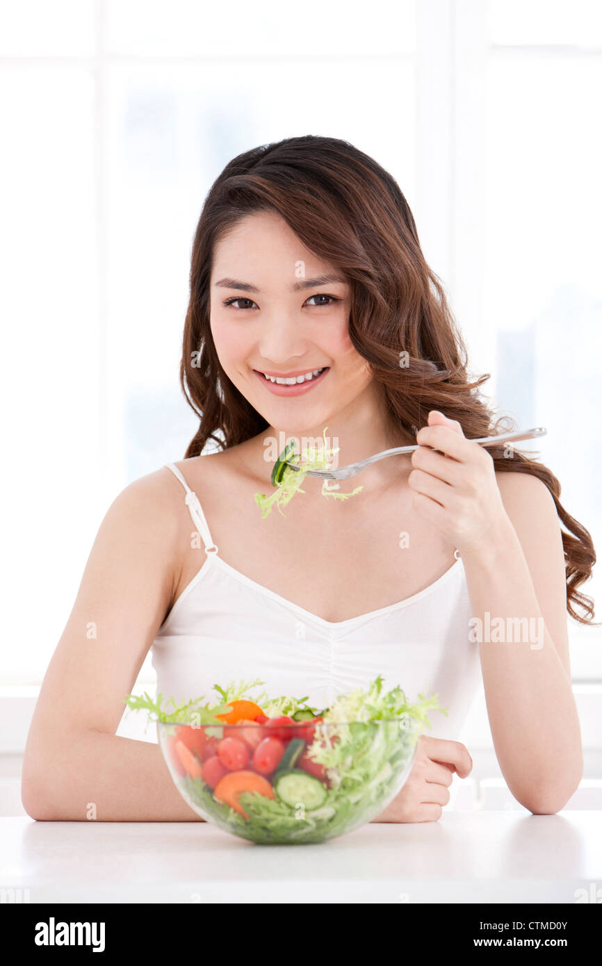 Photography enjoyment happiness vertical freshness healthy eating woman ...