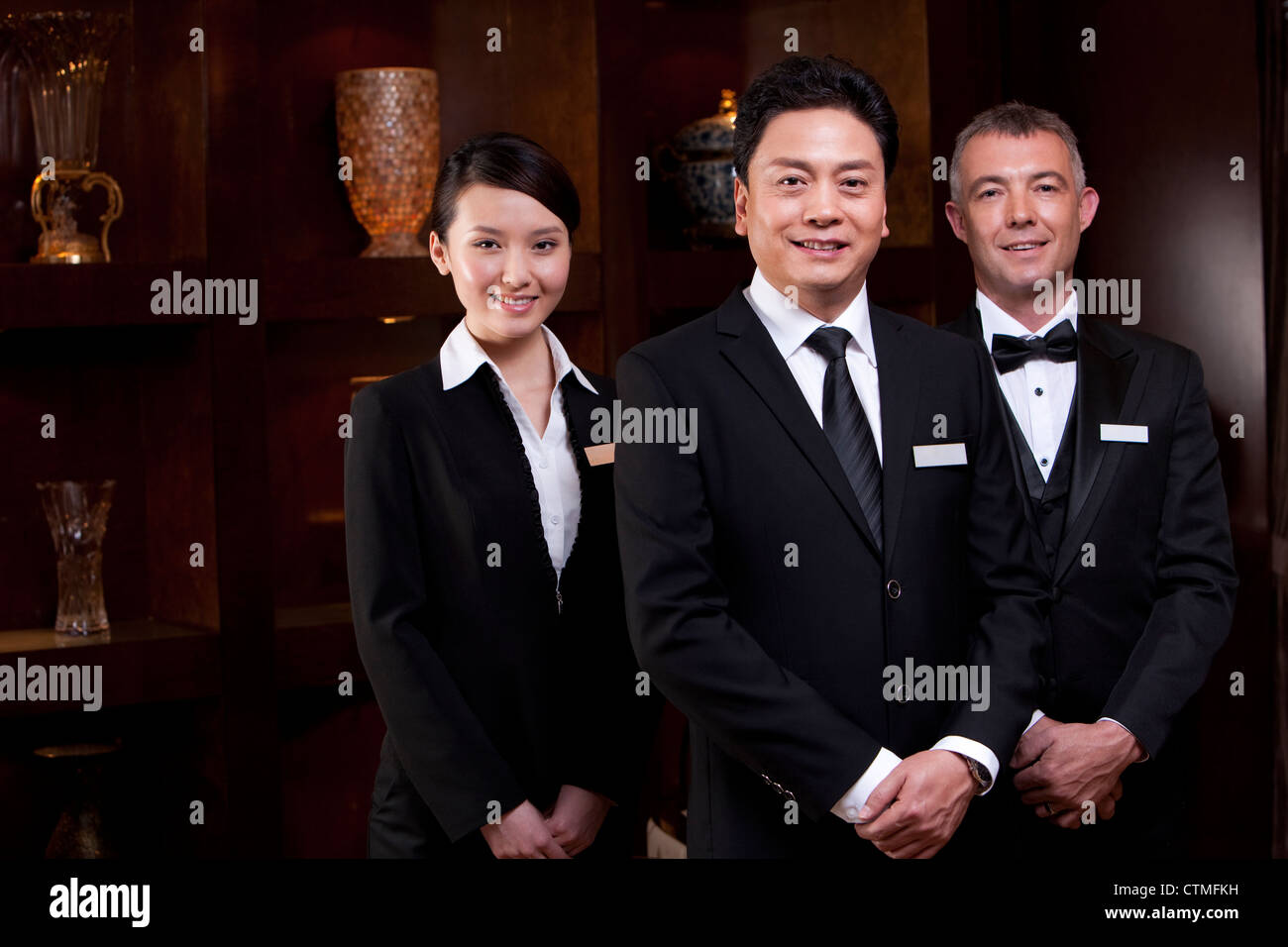 Portrait of professional service staff Stock Photo - Alamy