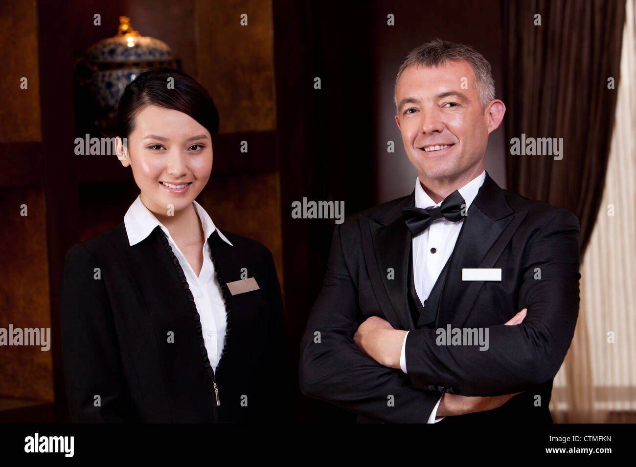 Portrait of professional service staff Stock Photo - Alamy