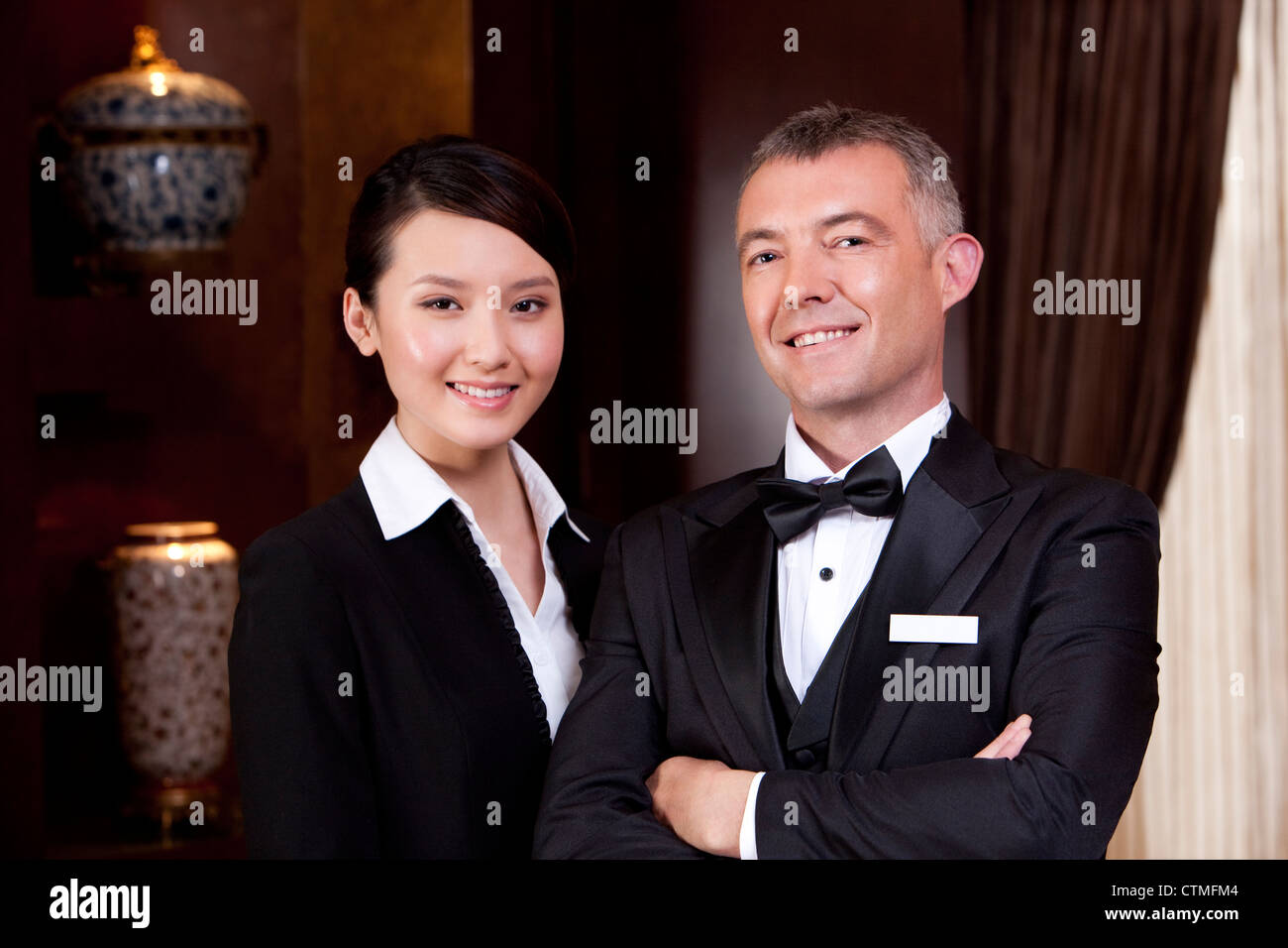 Portrait of professional service staff Stock Photo - Alamy