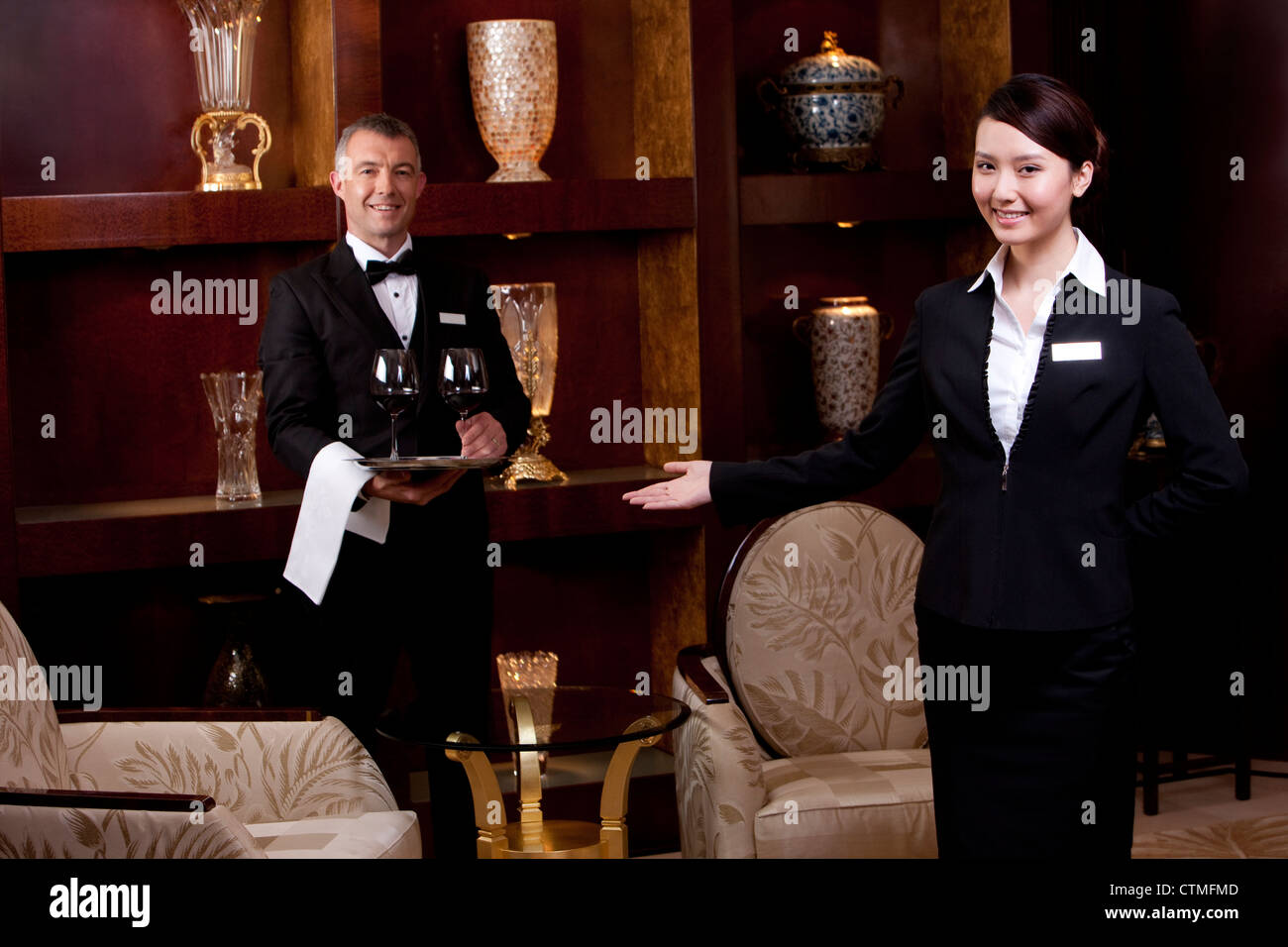 Portrait of professional service staff Stock Photo - Alamy