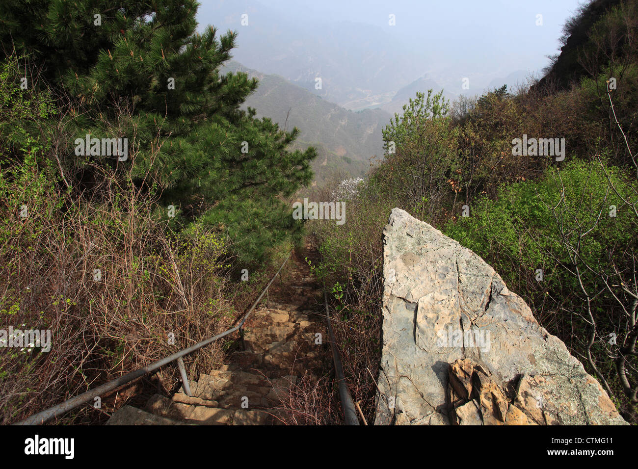 Ladder to Heaven staircase Great wall of China Yellow Cliff Pass ...