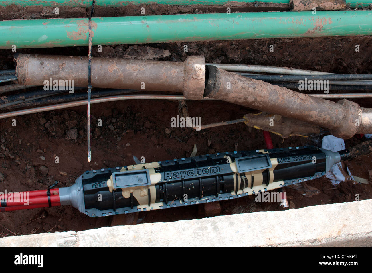 Telephone underground cables hi-res stock photography and images - Alamy