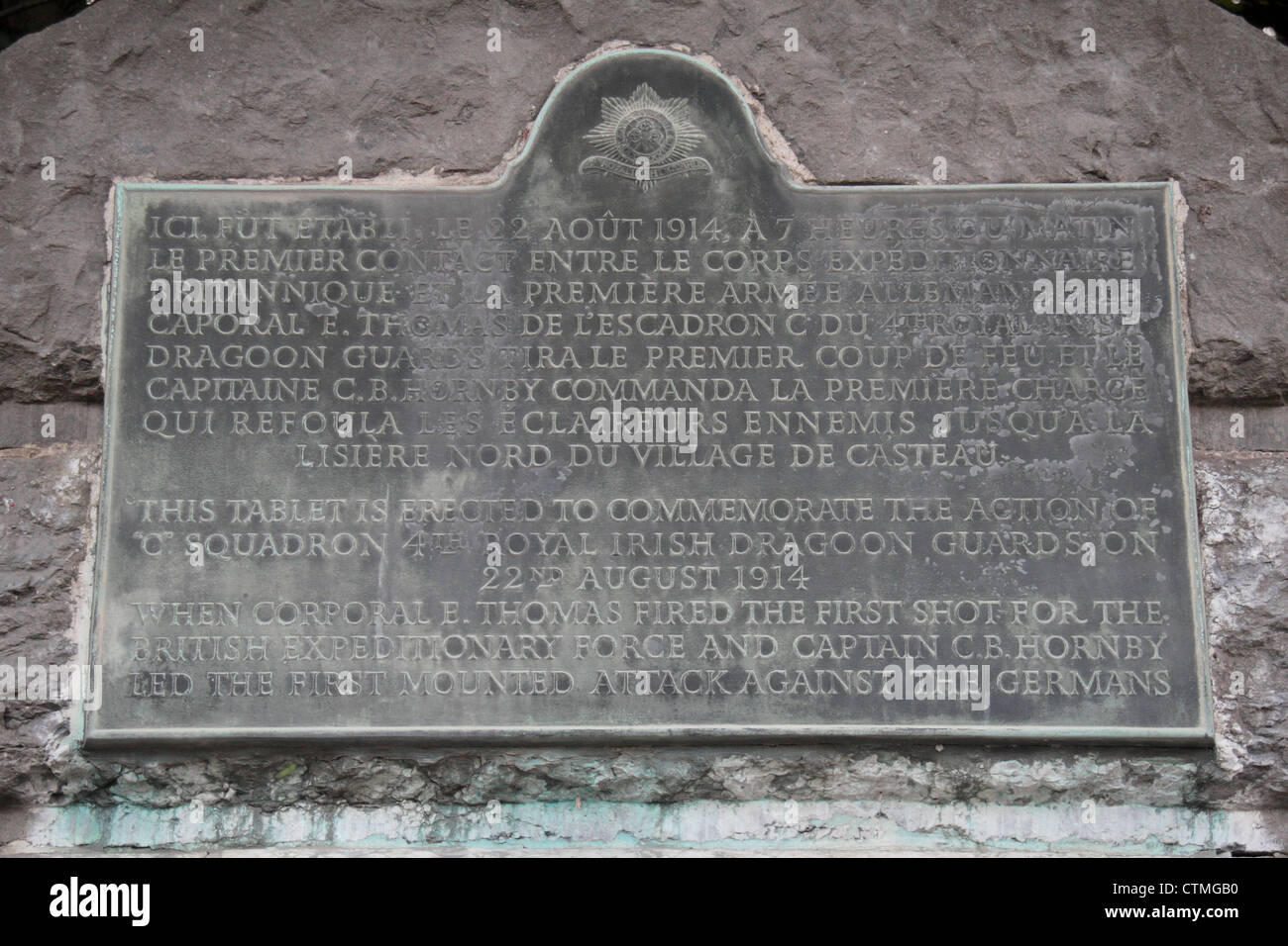 The first shot memorial (marking the first British shot fired on 22nd ...