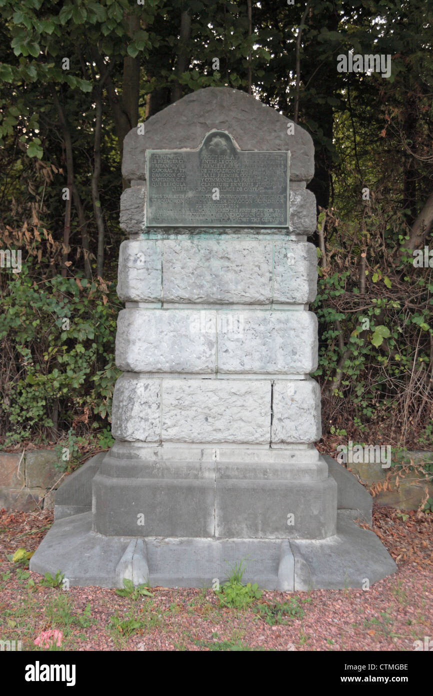 The first shot memorial (marking the first British shot fired on 22nd ...