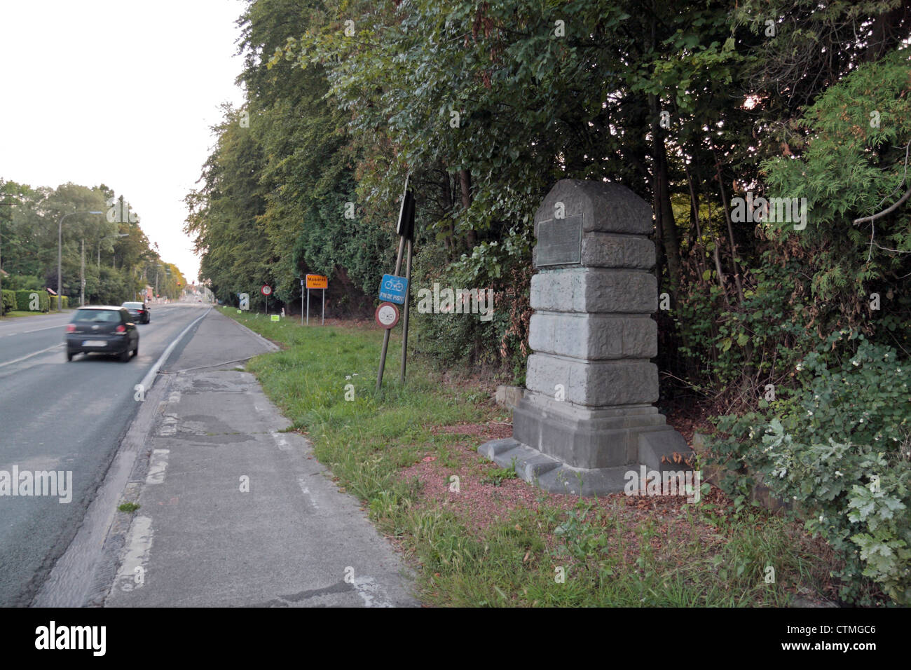 The first shot memorial (marking the first British shot fired on 22nd ...