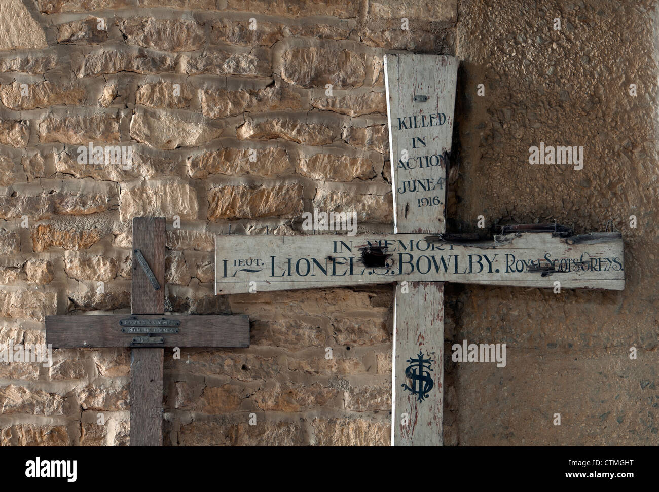 First World War battlefield crosses Stock Photo - Alamy
