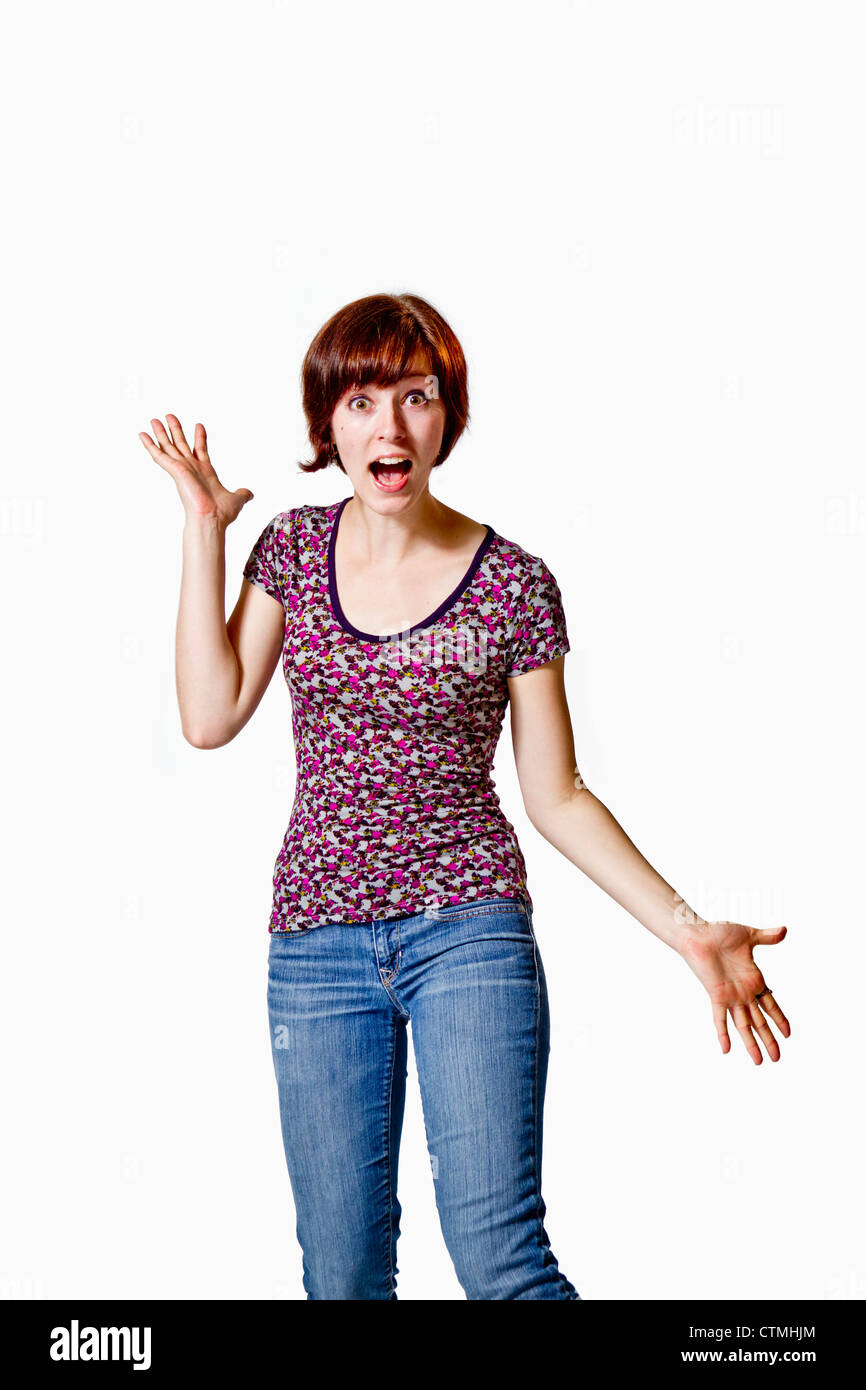 Startled look Cut Out Stock Images & Pictures - Alamy
