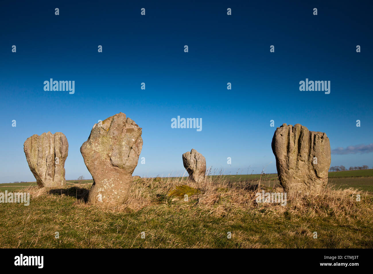 Five Stones Of Duddo High Resolution Stock Photography and Images - Alamy