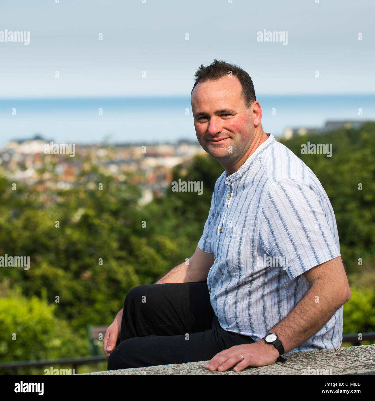 Welsh traditional folk musician and harpist Carwyn Tywyn, Wales UK ...