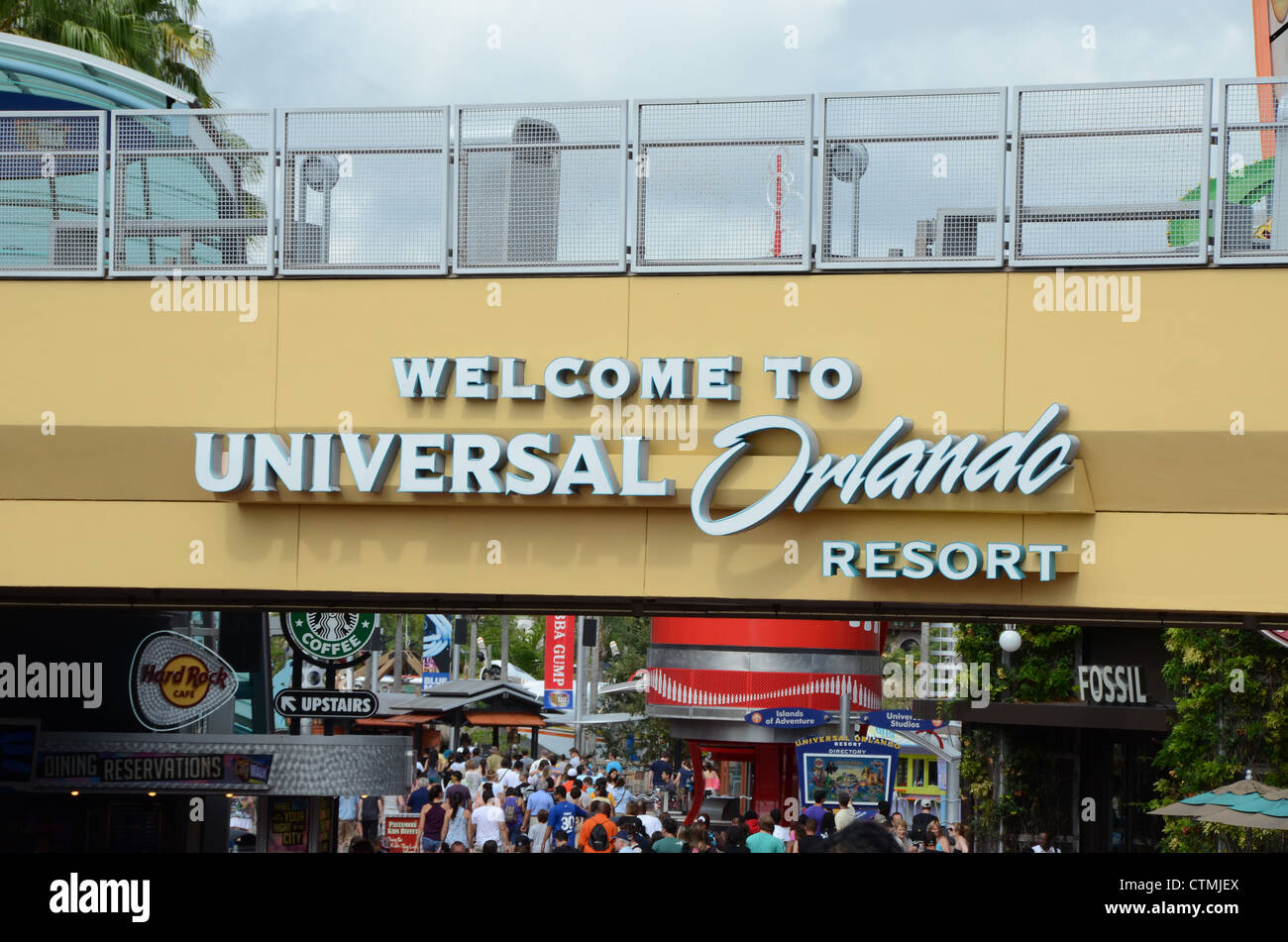 The Entrance to Universal Orlando Resort Florida Stock Photo - Alamy