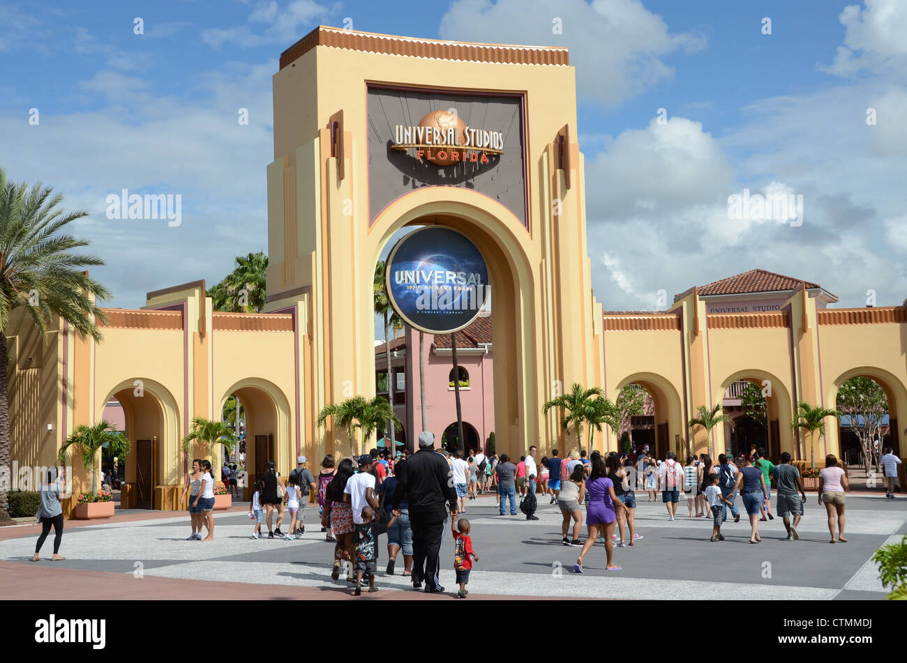 The Entrance to Universal Studio's at Universal Resort Orlando Stock ...