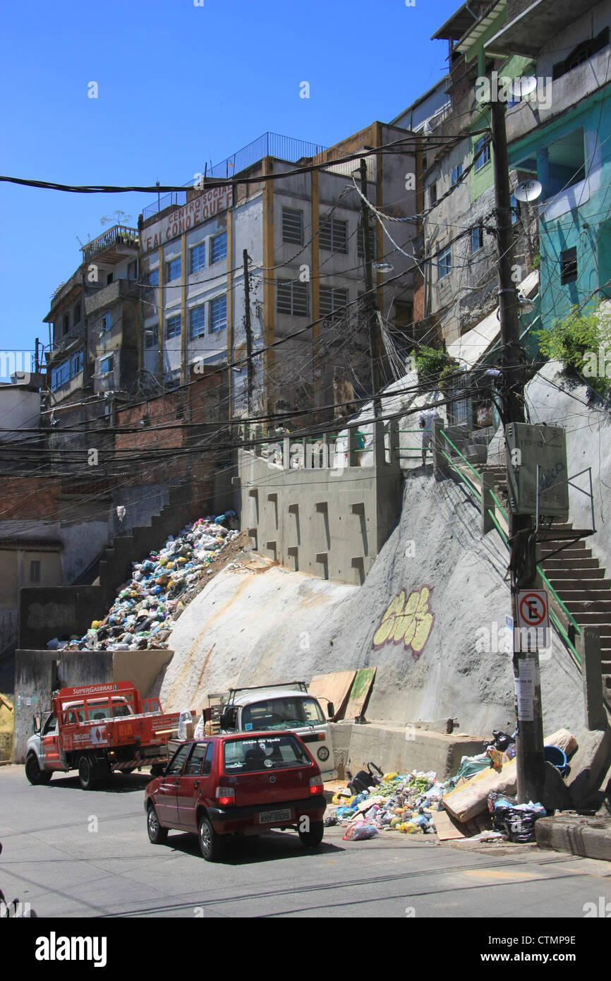 Favela da Rocinha, Estr. da Gavea, Gavea, Rio de Janeiro, Brazil Stock ...