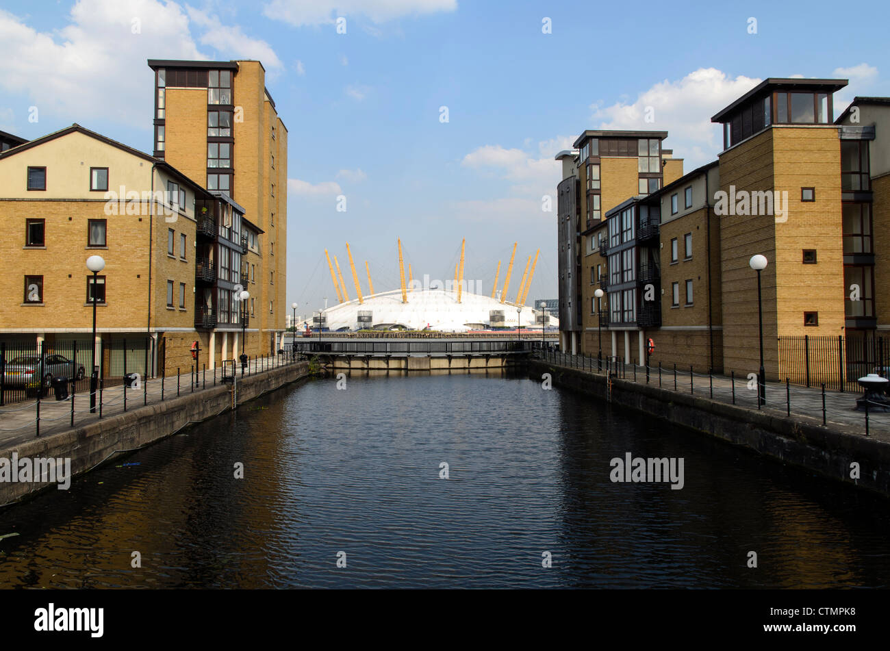 The Millennium Dome from Coldharbour - Isle of Dogs, London - England ...