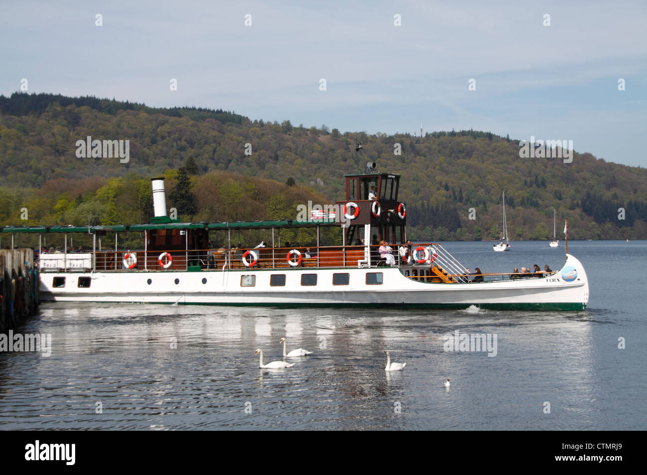 Lake windermere the swan ship hi-res stock photography and images - Alamy