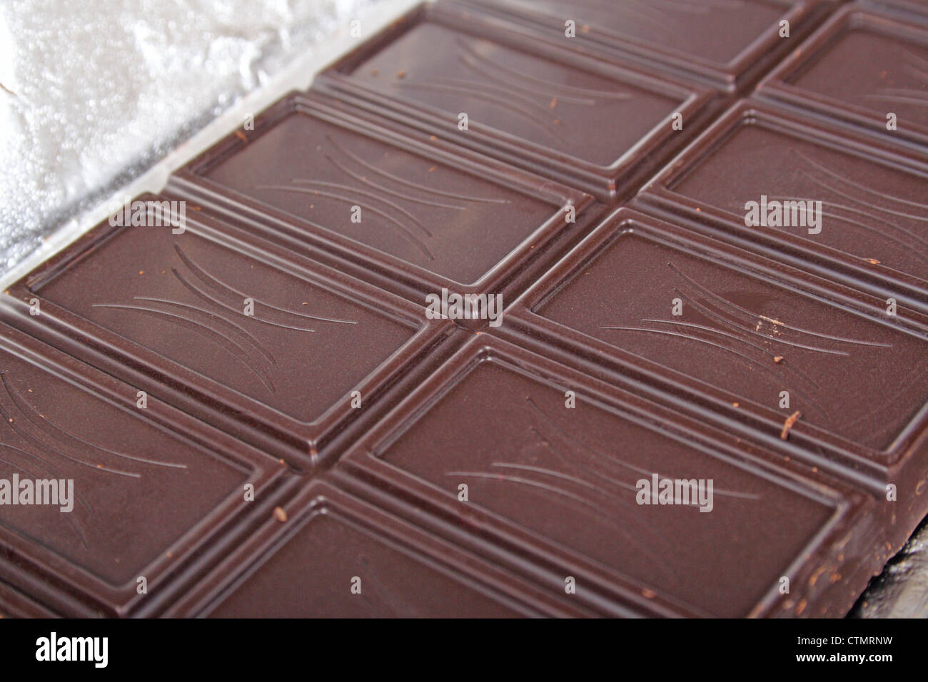 bitter chocolate photo on the white background Stock Photo - Alamy