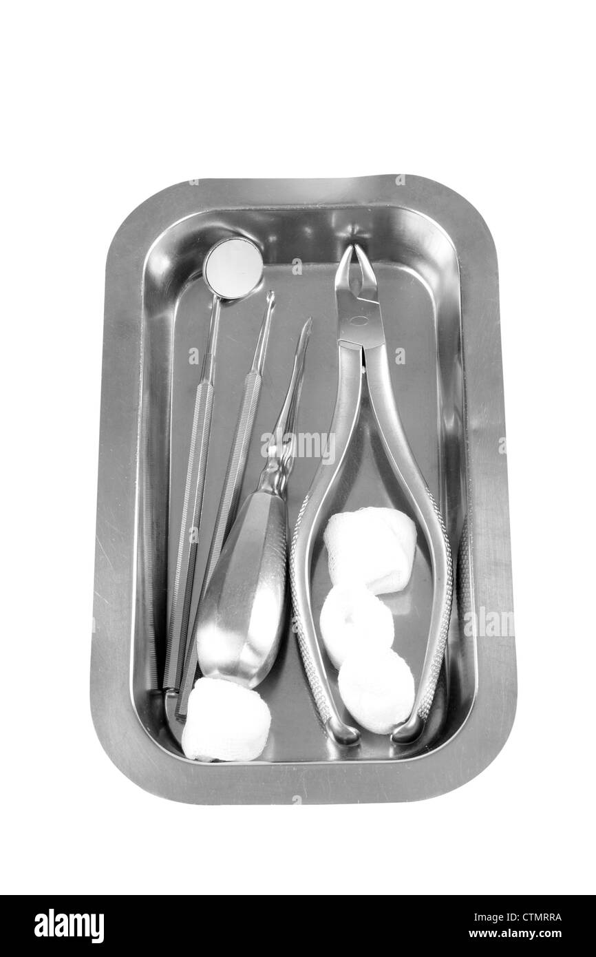 Dental Instruments, photo on the white background Stock Photo - Alamy
