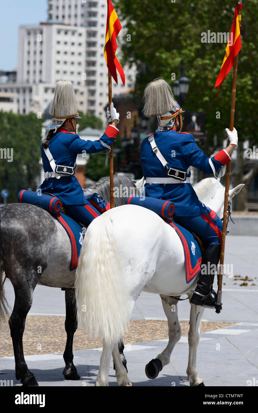 Madrid royal horse guard palace hi-res stock photography and images - Alamy