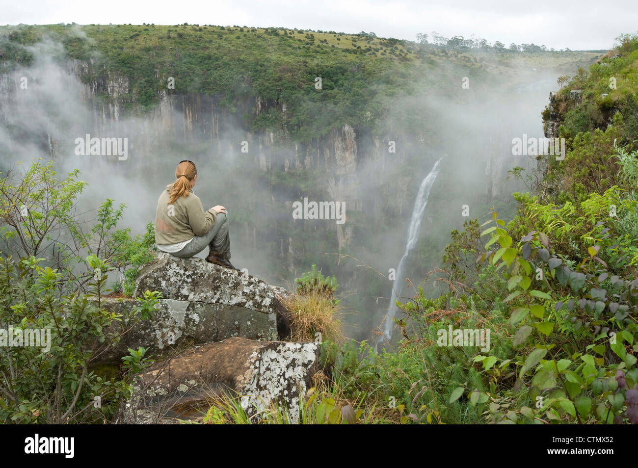Pungwe Falls, Nyanga National Park, Eastern Highlands, Zimbabwe Stock ...