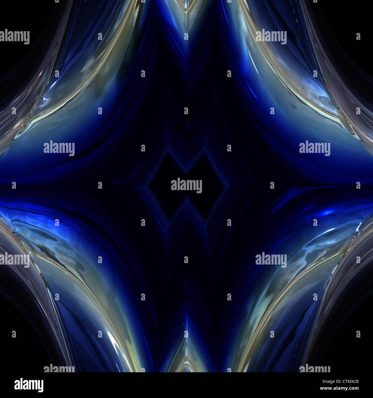 Abstract illustrated glass object Stock Photo - Alamy
