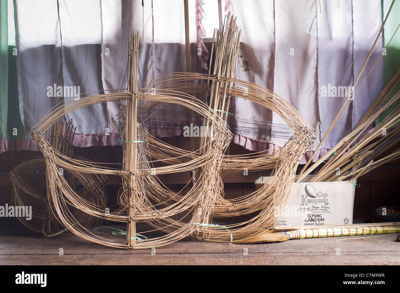 stack of frames of Wau. Wau is one of national symbols of malaysia, a ...