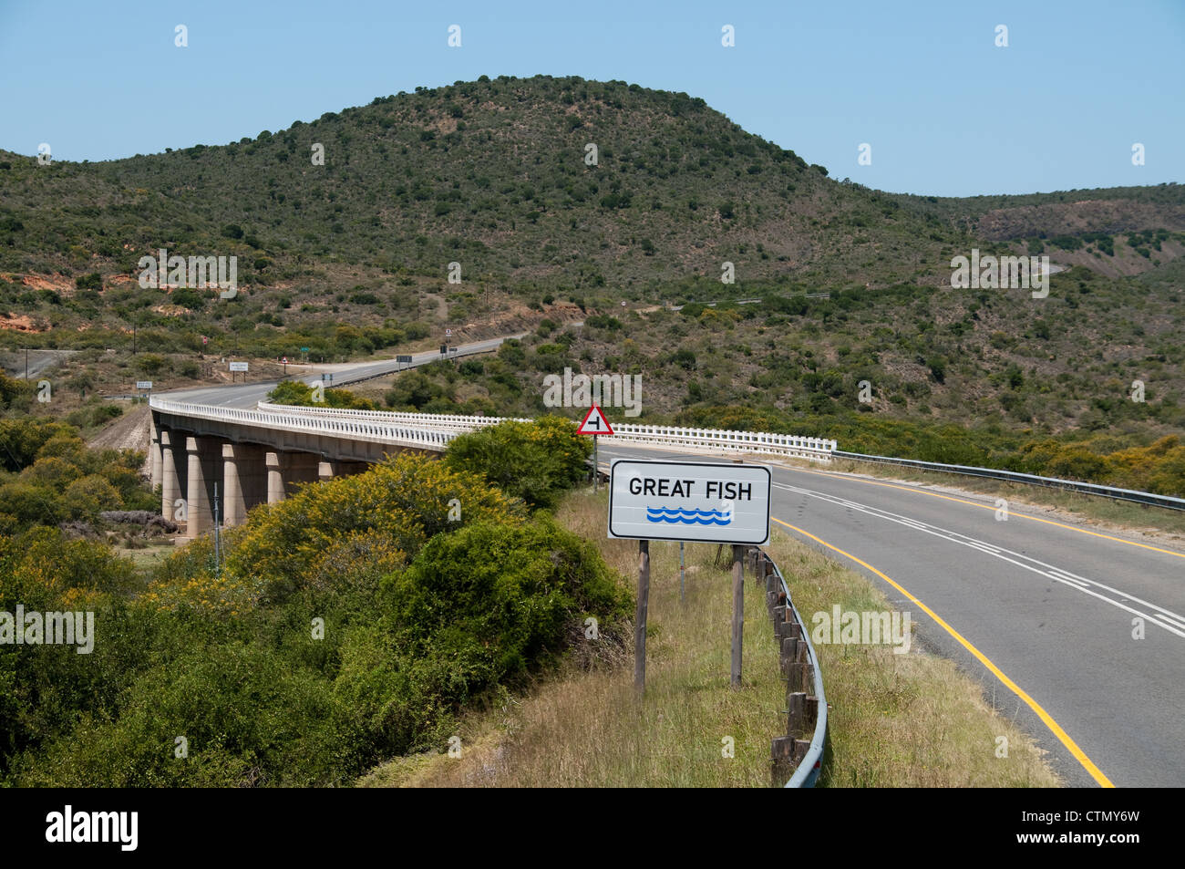 Bridge over Great Fish river, Eastern Cape, South Africa Stock Photo ...