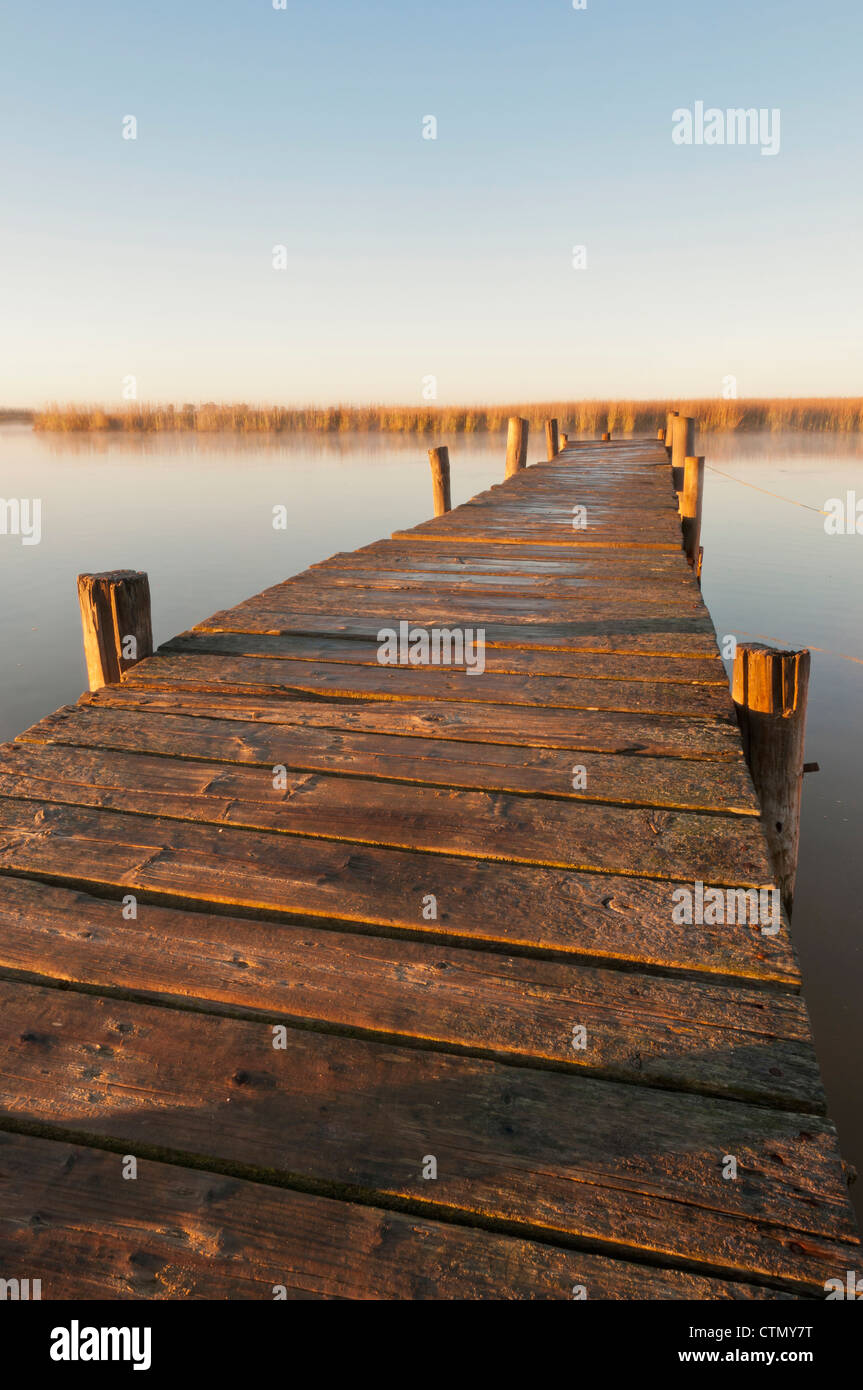 Jetty at dawn, Veldrift, Western Cape, South Africa Stock Photo - Alamy