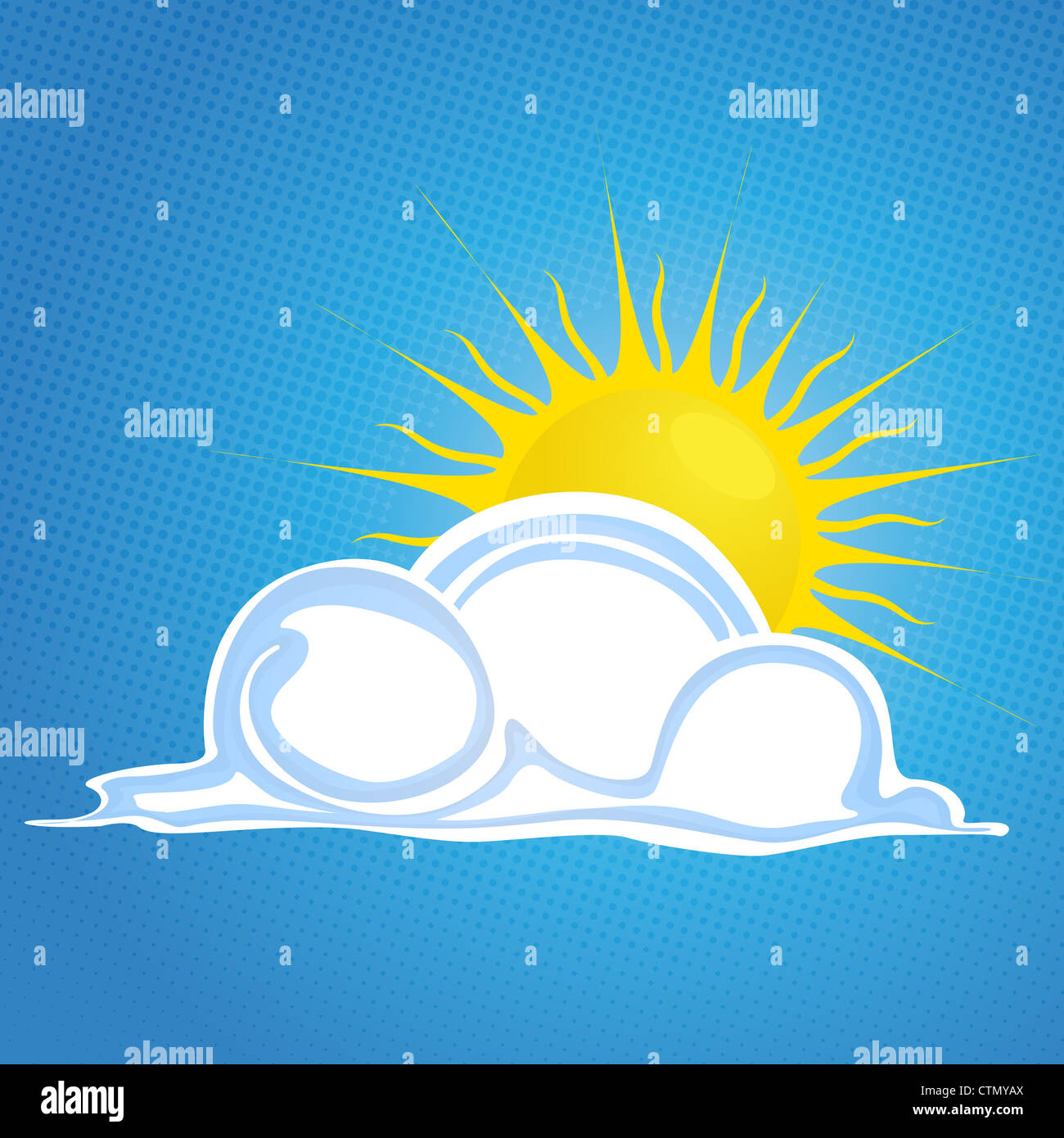 Weather forecast background with a partly rain day Stock Photo - Alamy