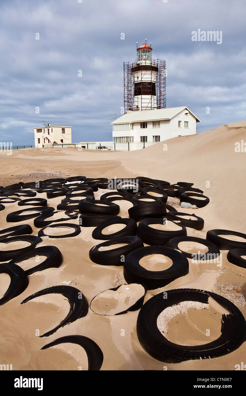 Cape Recife lighthouse, Cape Recife, Port Elizabeth, Eastern Cape ...